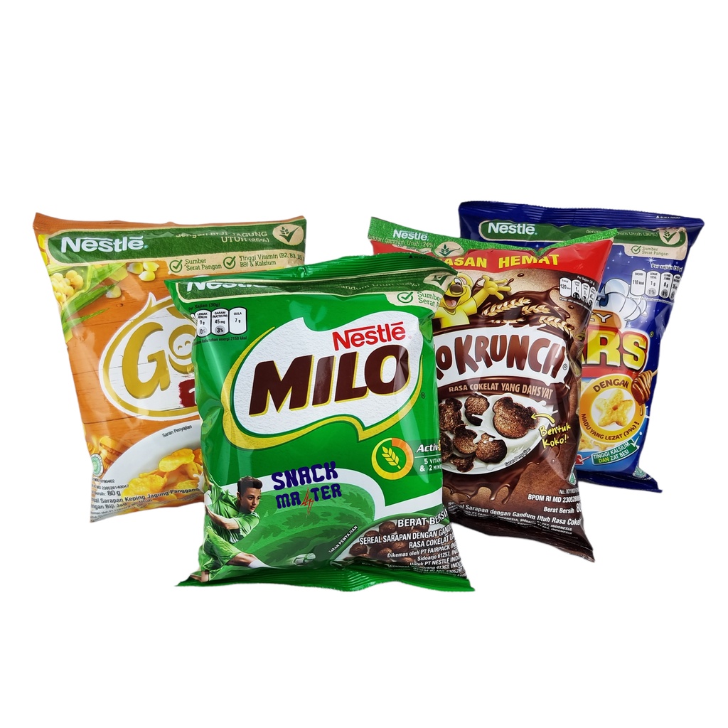 Jual Nestle Sereal Honey Stars, Milo, Kokokrunch, Corn Flakes - 70 Gram ...