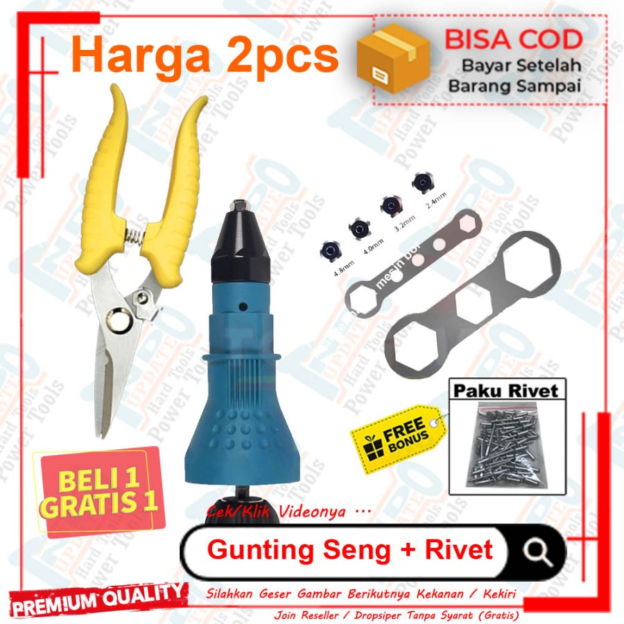 Jual Gunting Seng/Gunting Baja Ringan/Aluminium Alat Rivet Tang Rivet ...