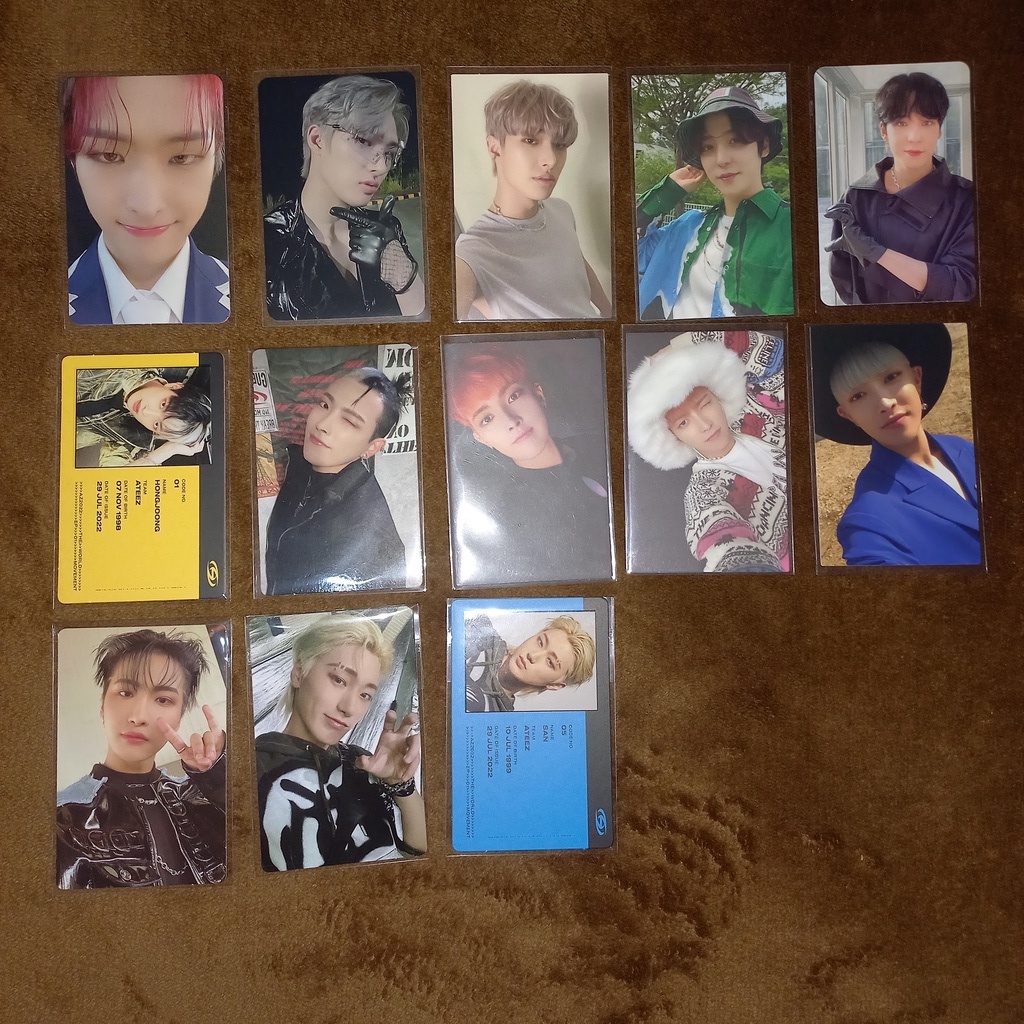 Jual PHOTOCARD OFFICIAL ATEEZ MINGI YUNHO HONGJOONG (1) | Shopee Indonesia