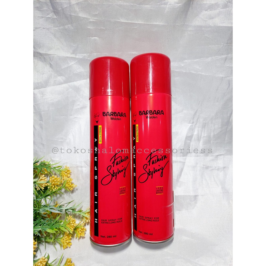 Jual Barbara Hair Spray Extra Strong 280ml - Hairspray Merah sedang ...