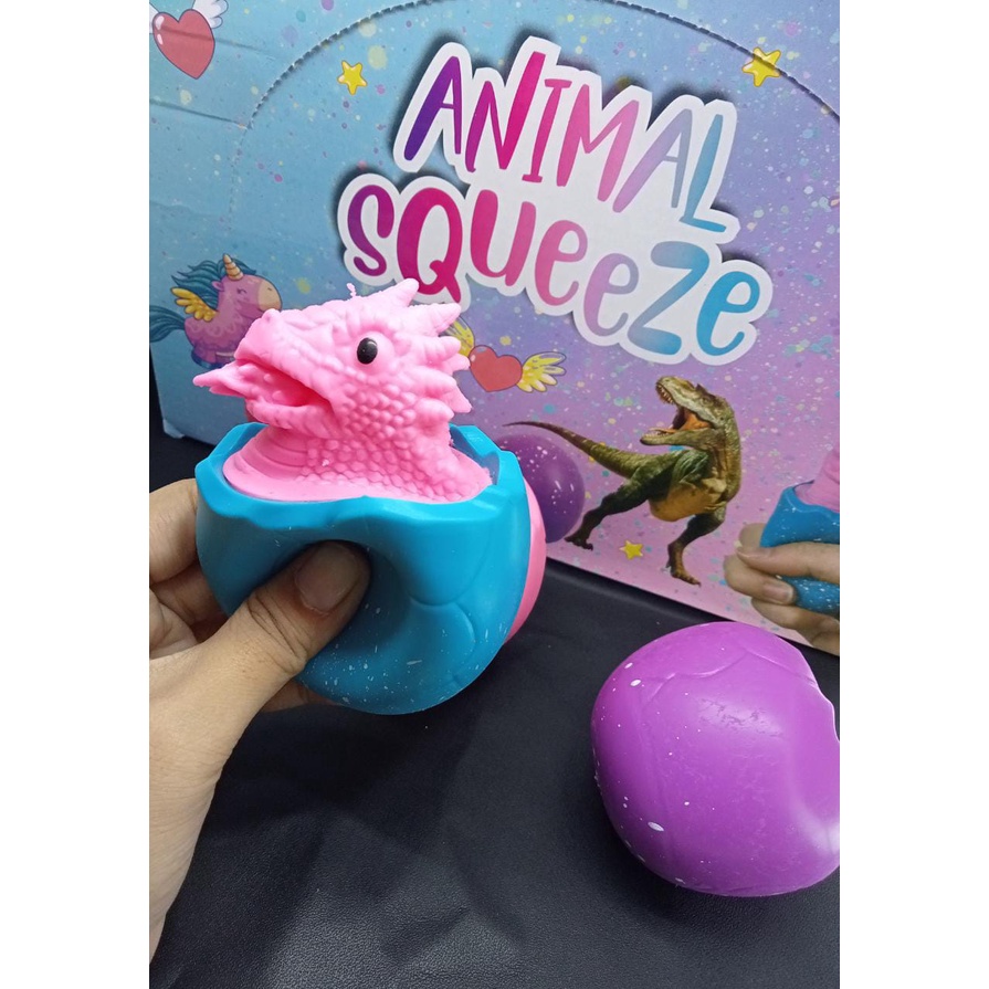 Jual Squeeze Animal Mainan Anak Pop It Squishy Telur Naga Warna Pop Up ...