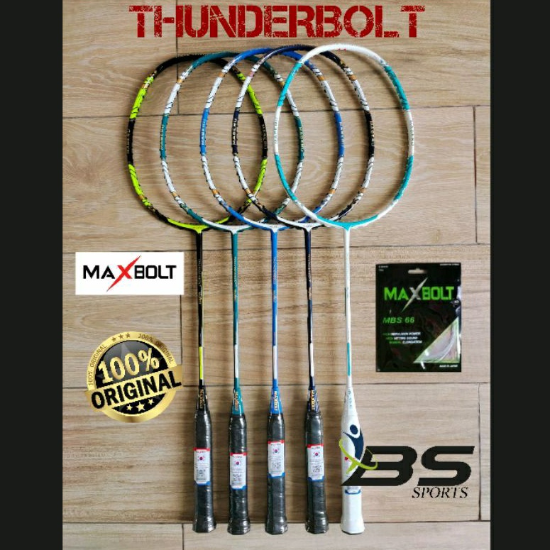 Jual RAKET BADMINTON MAXBOLT THUNDERBOLT THUNDER BOLT ORIGINAL | Shopee ...