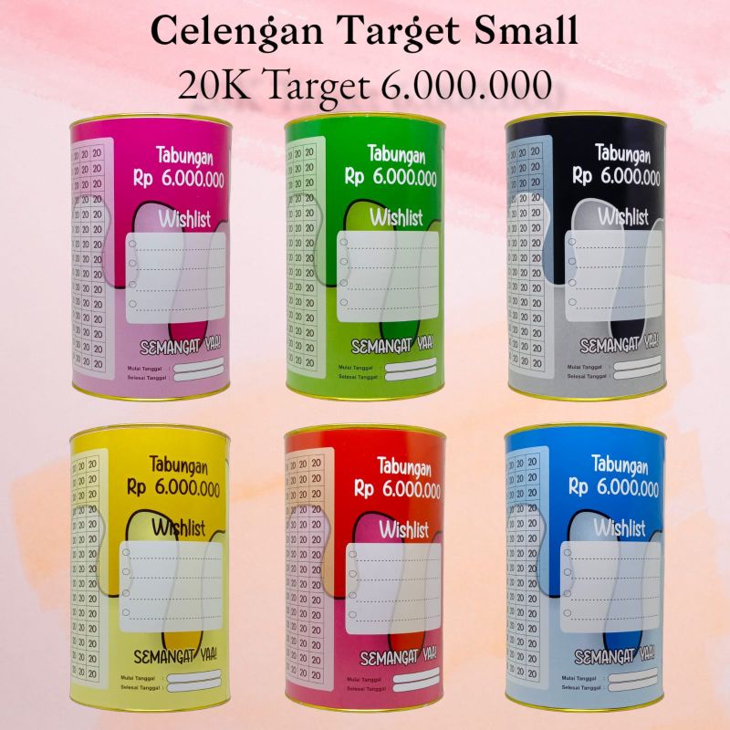 Jual Celengan Target 20k Target 6jt Celengan Viral Tabungan Buka Tutup ...