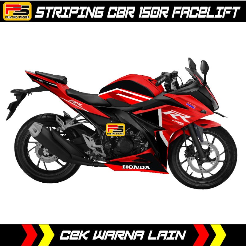 Jual Striping Cbr 150 R Hrc Tri Color / Stock Decal / Cbr 150R Facelift ...
