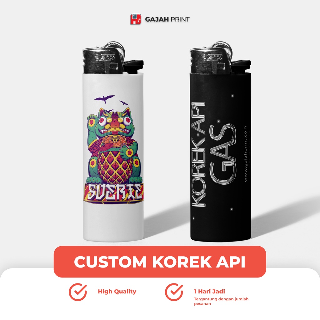 Jual Custom Korek Api Cricket /korek api custom / Cetak UV | Shopee ...