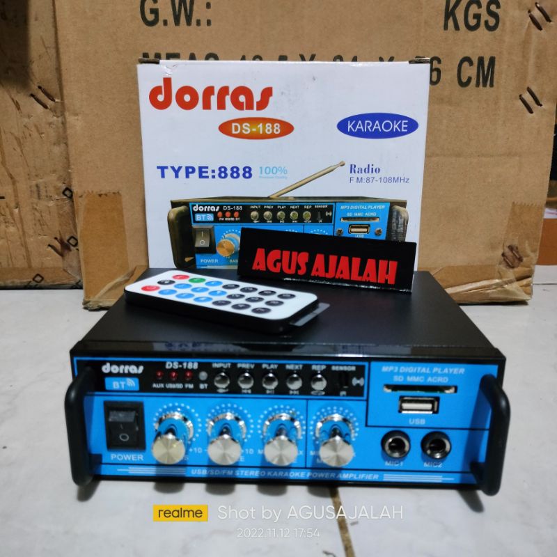 Jual Ampli DS-188 power amplifier subwoofer 600wat bluetooth karaoke USB radio. Amplifier FLECO ...