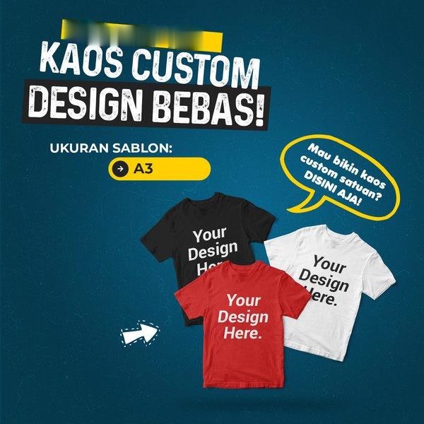 Jual Kaos Sablon Custom DTF Full Color Desain Sablon DTF Satuan ... Jual Kaos Sablon Custom DTF Full Color Desain Sablon DTF Satuan ...