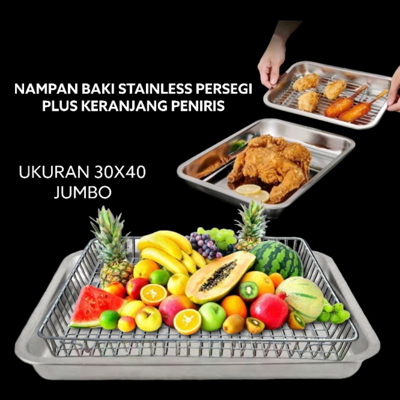 Jual COOLING RAK PENIRIS MINYAK DENGAN WADAH TEMPAT PENYIMPANAN MAKANAN ...