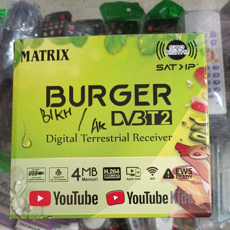 Jual STB ( set top box) Matrix (burger) Dv3 T2 | Shopee Indonesia