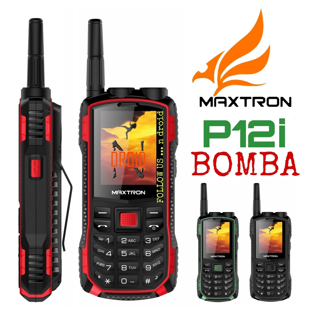 Jual HP MAXTRON P12i BOMBA - HP GUNUNG - HP Antena - HP Powerbank ...