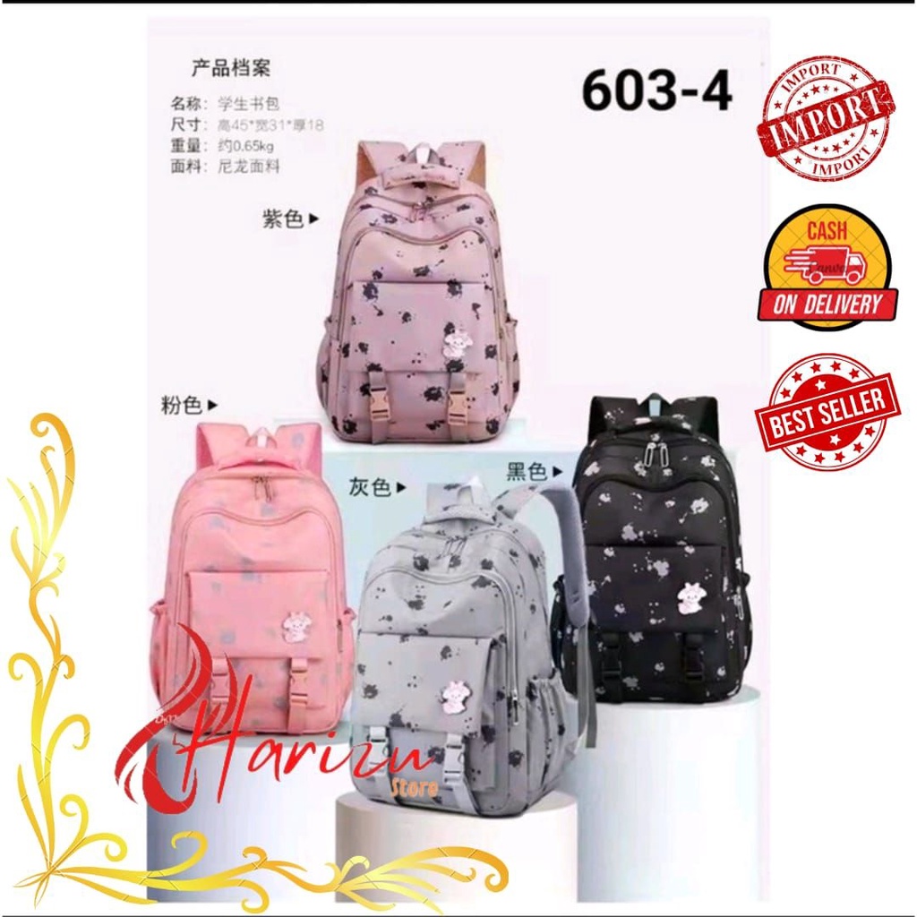 Jual Tas Anak Sekolah Tas Ransel Anak Sekolah Wanita Perempuan SD SMP SMA Backpack Anti Air ...