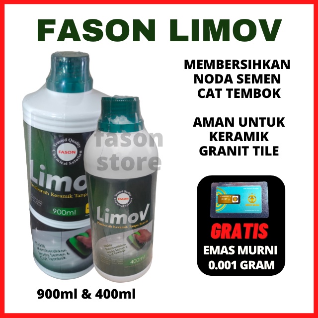 Jual Pembersih Keramik Noda Semen Fason Limov Paket 900ml dan 400ml | Shopee Indonesia