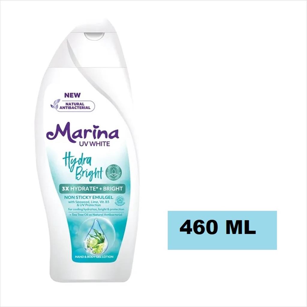 Jual Marina UV White Gel Lotion Hydra Bright 460 ml | Shopee Indonesia