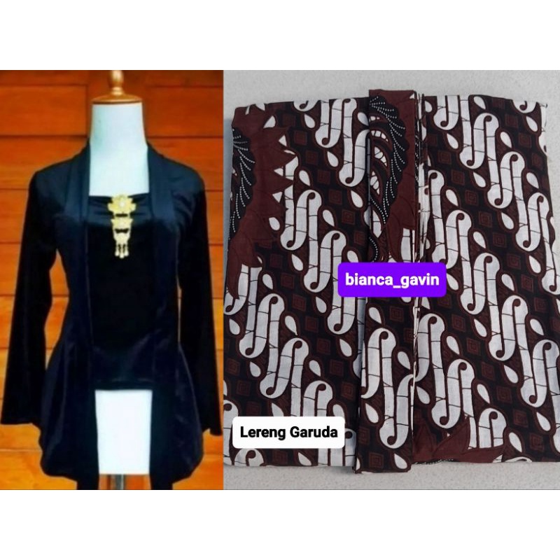 Jual Set Kebaya + Jarik Instan/ Kebaya Jarik Adat Jawa, Motif Lereng ...