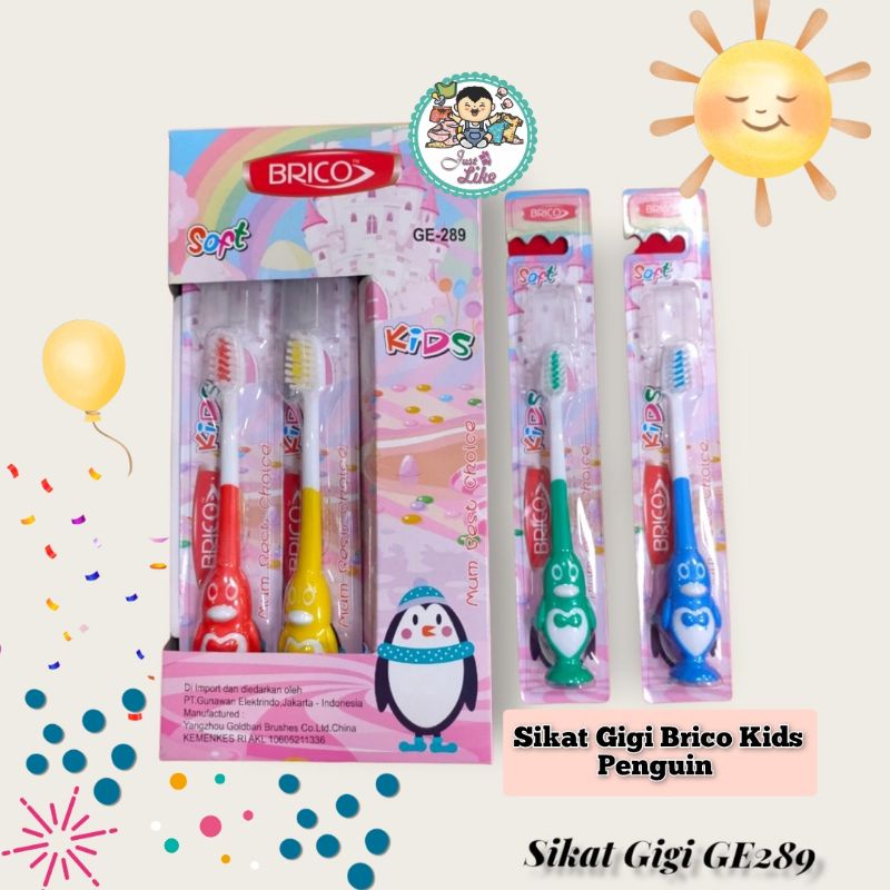 Jual BRICO GE289 Sikat Gigi Anak PENGUIN / Sikat Karakter Soft dengan ...
