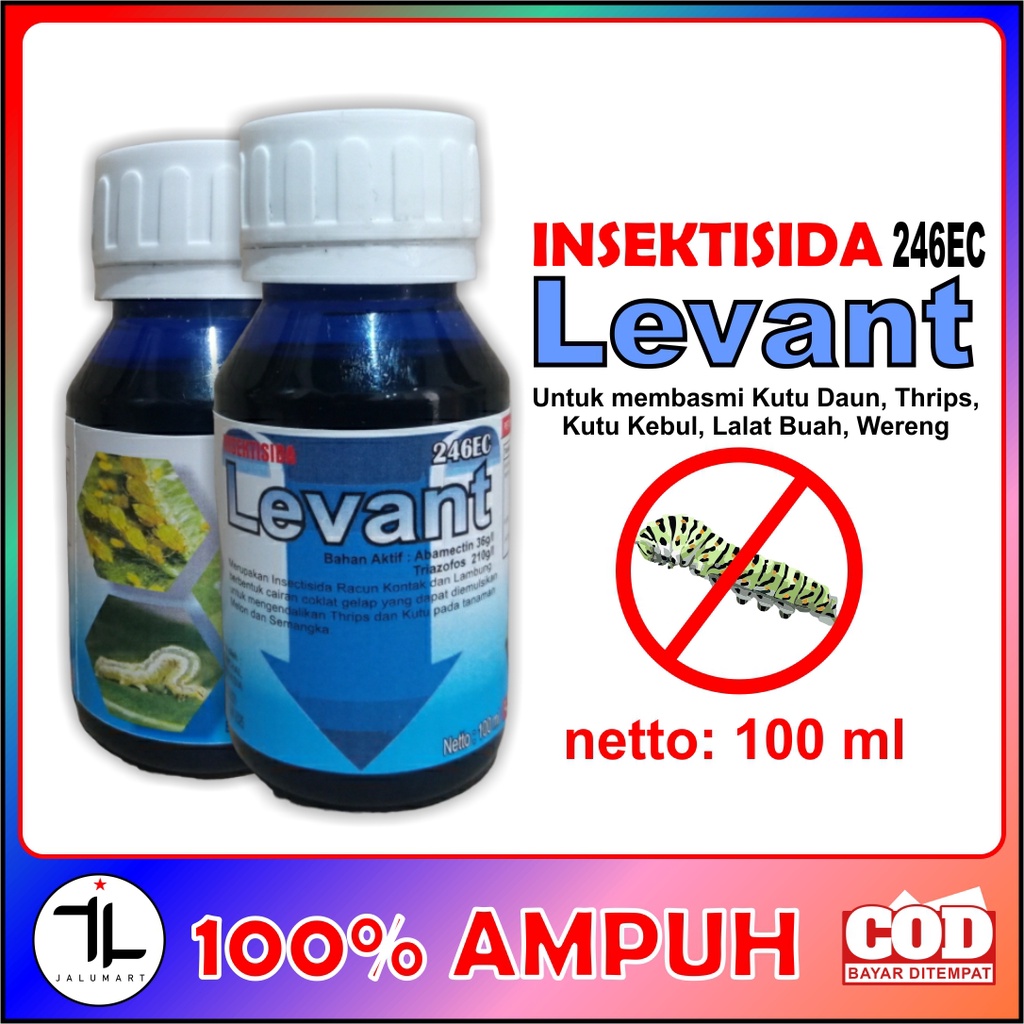 Jual Obat Hama Insektisida Levant 100 ml - Pembasmi Kutu Daun, Trips ...