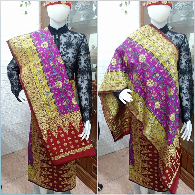 Jual Songket Palembang Asli Tenun Tangan / Limar Pucuk Rebung | Shopee ...