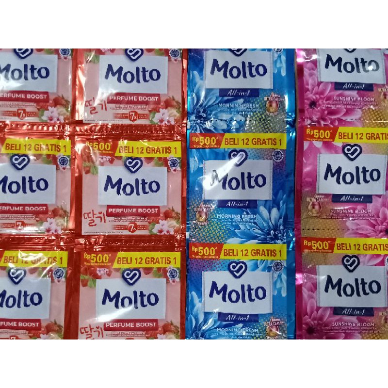 Jual Molto sachet 12+1 9ml | Shopee Indonesia