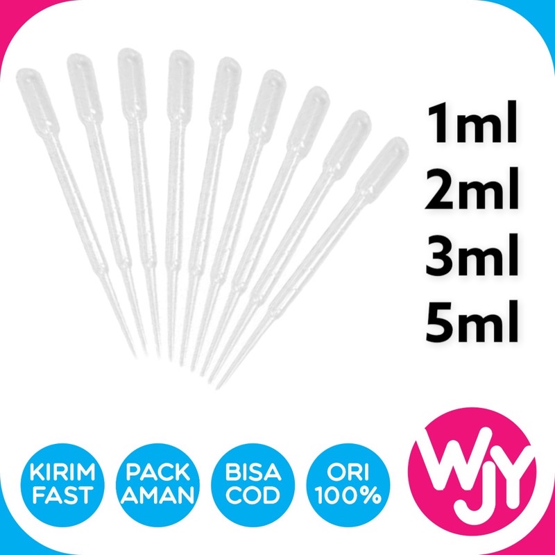 Jual Pipet Plastik Ukuran 1 ml 14.5 cm / Pilkada / Tetes / Rapid ...