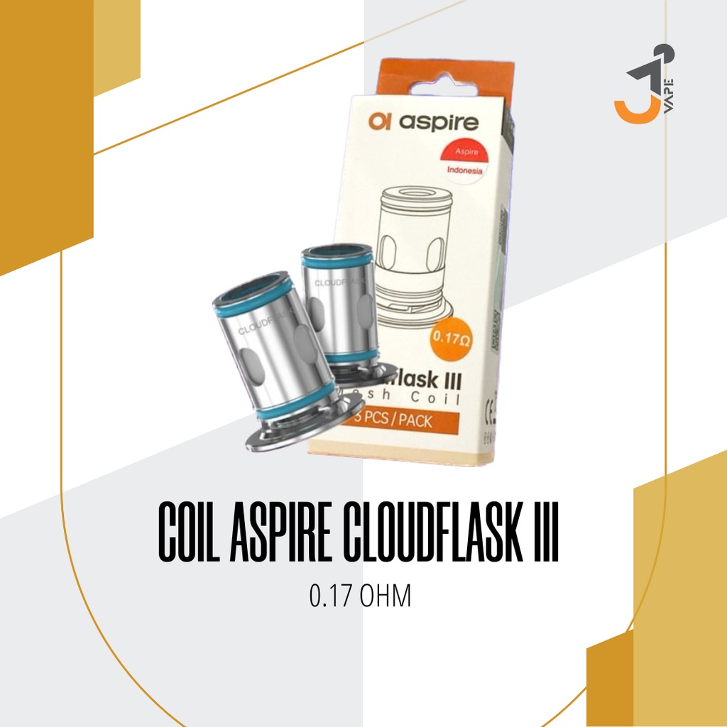 Jual ASPIRE CLOUDFLASK III MESH COIL 0.17OHM AUTHENTIC BY ASPIRE ...