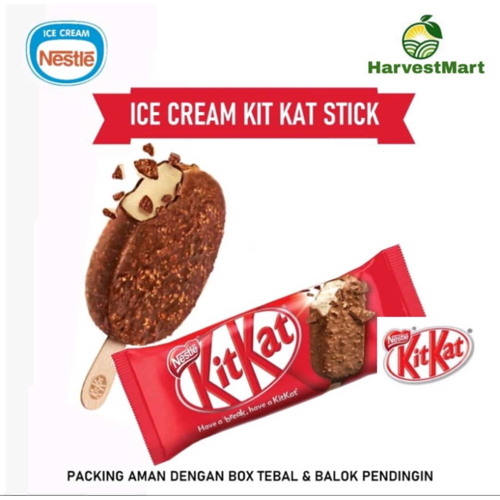 Jual ICE CREAM KIT KAT STICK COKLAT 85ML //HARVESTMART | Shopee Indonesia