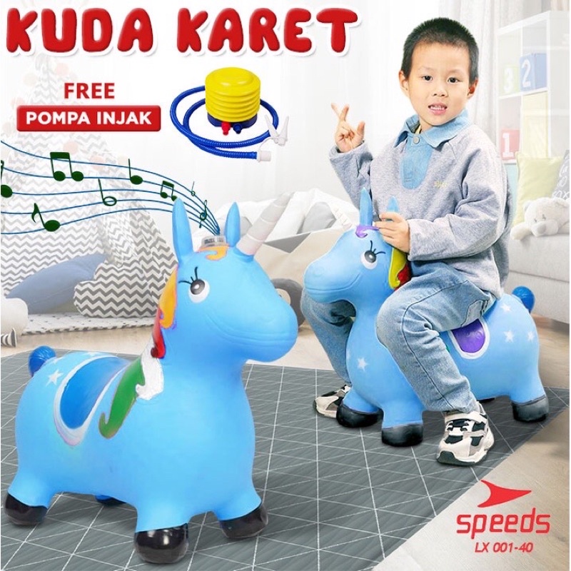 Jual SPEEDS Jumping Animal Kuda Kudaan Karet Tebal Mainan Anak Anak Jungkat Jungkit 001-40 ...
