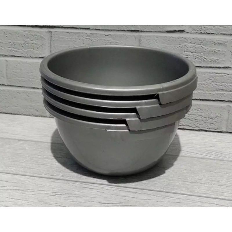 Jual baskom plastik abu/baskom plastik silver/baskom plastik serbaguna ...