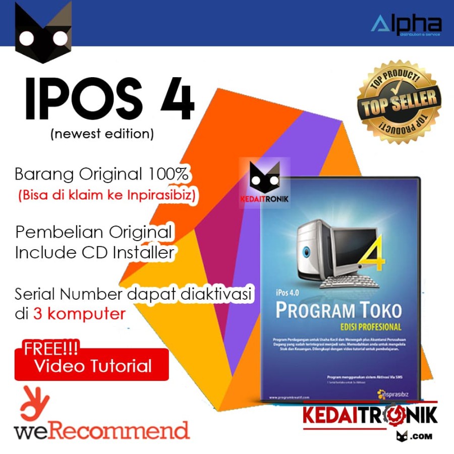 Jual RESMI!! Program Akutansi Toko IPOS 4 FULL VERSION + CD | Shopee Indonesia