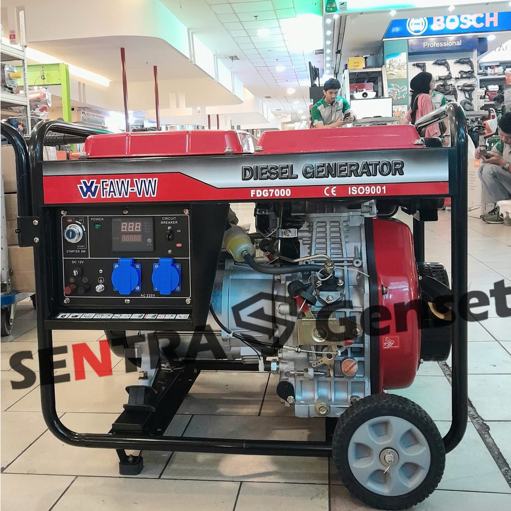 Jual Genset solar diesel 5000-5500 watt 8 KVA- FAW VW FDG7000 Germany ...