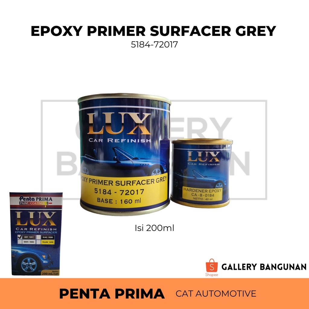 Jual 200ml Epoxy Primer Surfacer Grey Cat Motor Mobil Penta Super Gloss Prima Automotif Otomotif ...