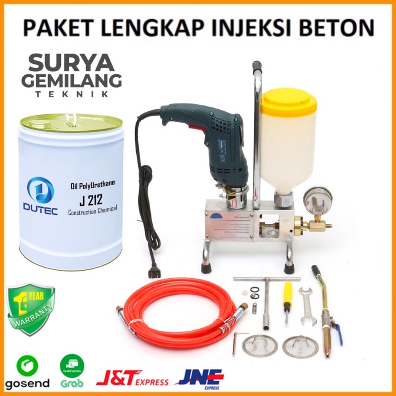 Jual PAKET HEMAT MESIN INJEKSI BETON + PU + PEKER GROUTING MACHINE PACKAGE | Shopee Indonesia