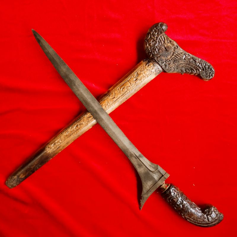 Jual Keris Jalak Ngore Pamor Keleng Garap Alusan Warangka Model Full ...