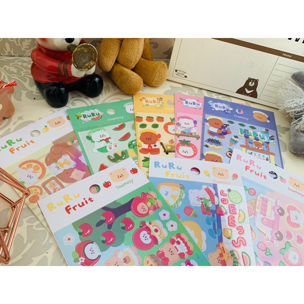 Jual STICKER RURU BEAR INAMAZY | Shopee Indonesia