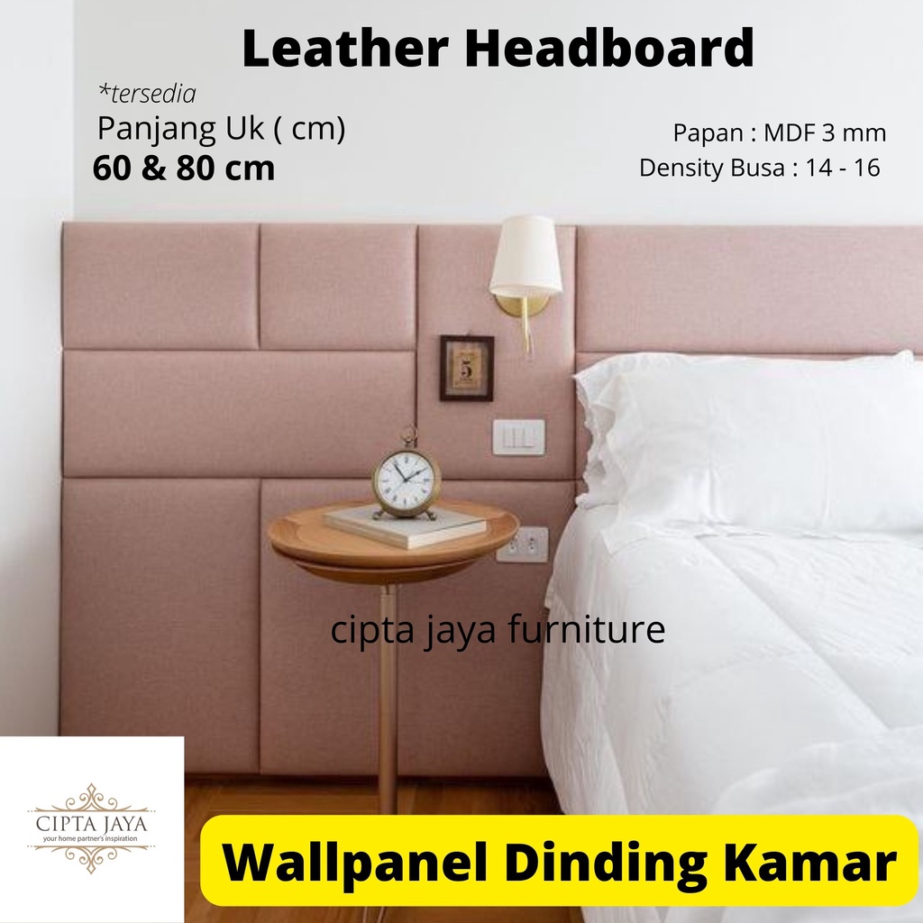 Jual Cipta Jaya - Leather Headboard Wallpanel Wall panel Sticker Kulit ...