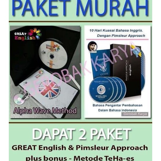 Jual Paket Lengkap Belajar Bahasa Inggris Great English + Pimsleur ... Jual Paket Lengkap Belajar Bahasa Inggris Great English + Pimsleur ...