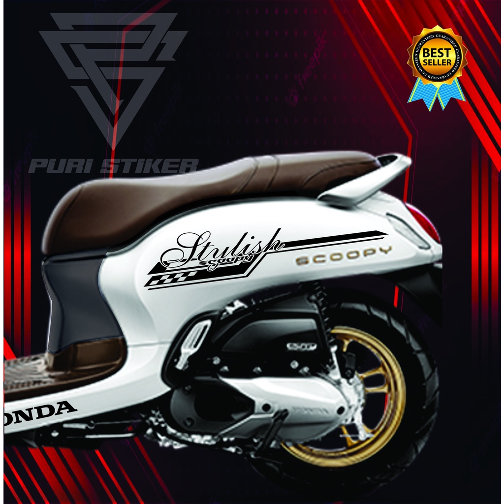 Jual STIKER SCOOPY STYLISH LIST STRIP MINIMALIS cutting sticker motor ...