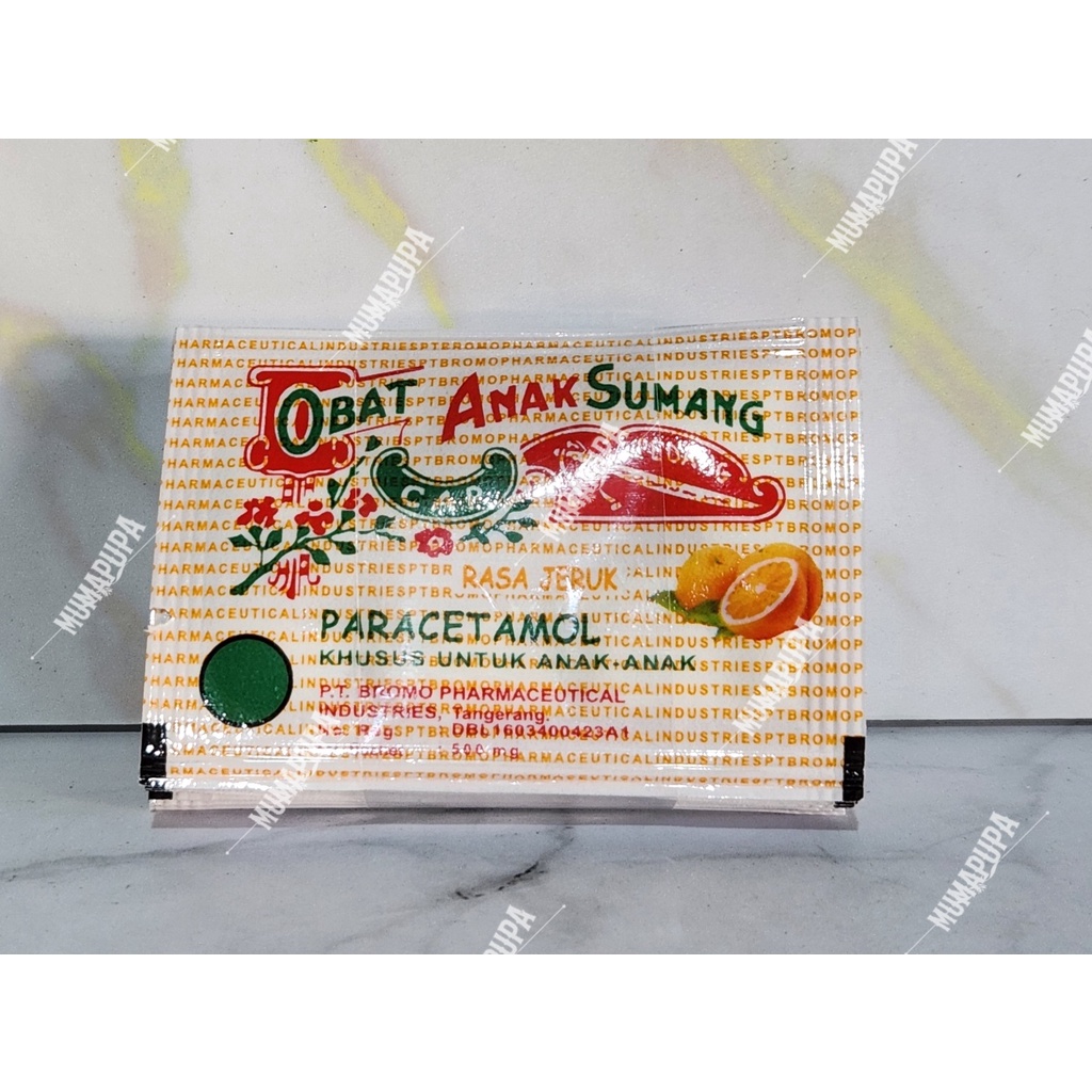 Jual 20 Sachet Puyer Anak Sumang cap pedang rasa jeruk untuk ...