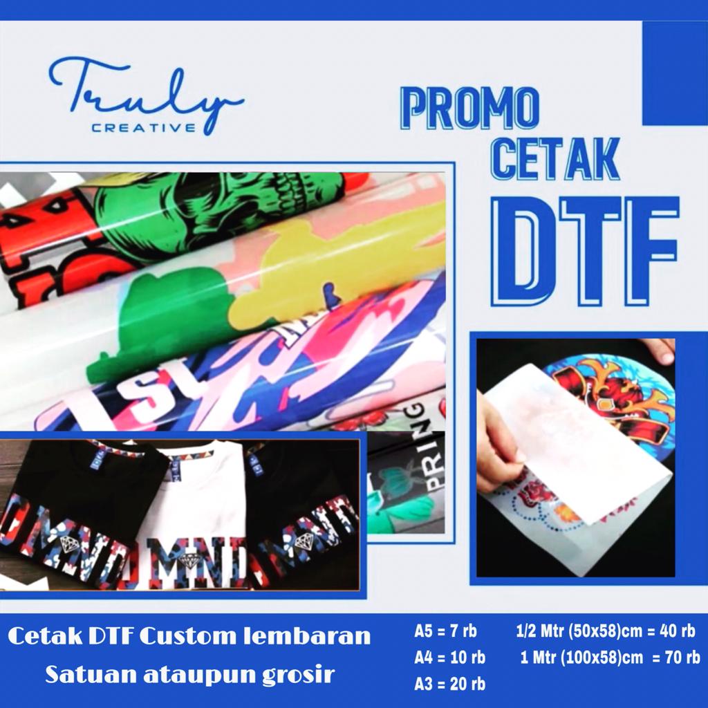 Jual Cetak DTF murah A4 A3 per meter (100 x 58) cm persetengah meter / Printing DTF murah A4 A3 ...