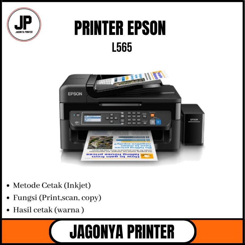 Jual Printer Epson L565 Multifungsi warna cetak photo WiFi print ...