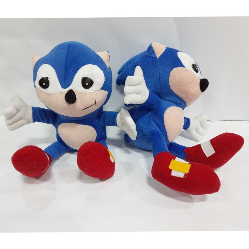 Jual Boneka karakter kartun Sonic Sonik the Hedgehog maskot Sega biru ...