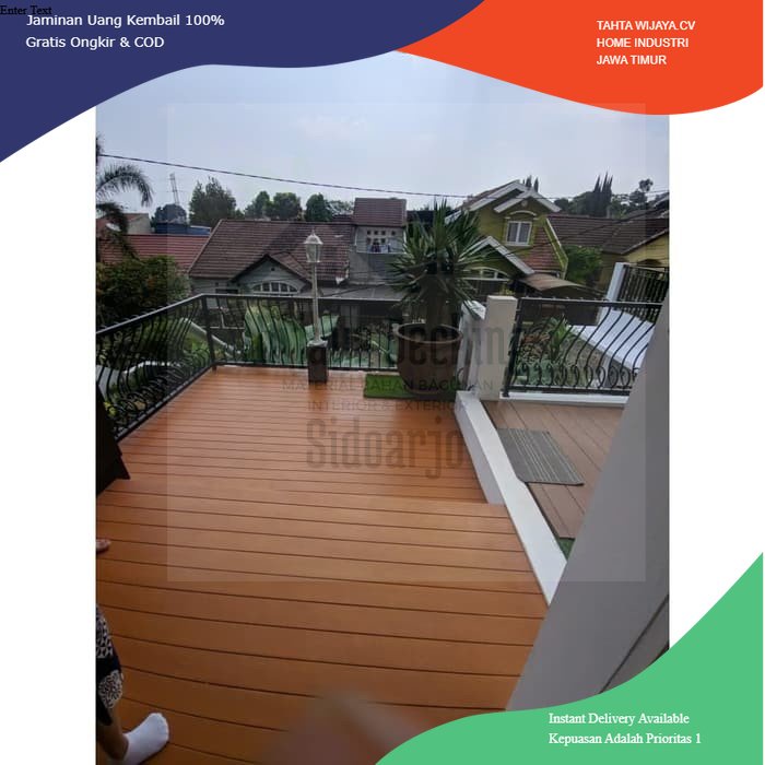 Jual CONWOOD LANTAI FLOORING DEKORATIF DECK TEBAL 14MM | Shopee Indonesia