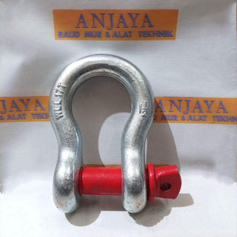 Jual WIPRO Bow Shackle Omega 17 TON - 1-1/2" Segel Screw Pin | Shopee ...