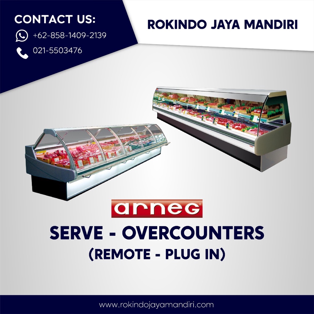 Jual ARNEG - Remote/Plug in - Serve Overcounters - Freezer Chiller Showcase | Shopee Indonesia