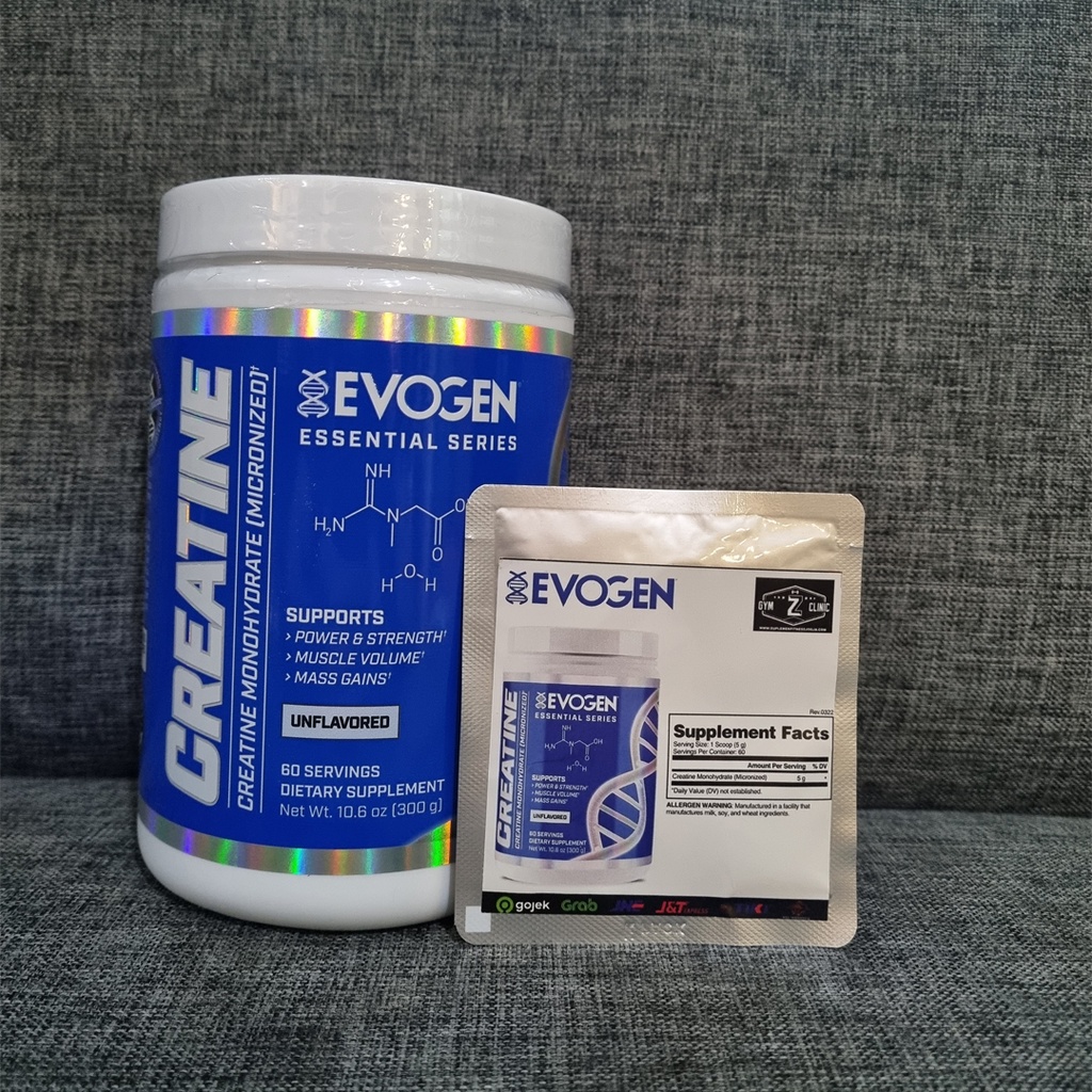 Jual EVOGEN Creatine Sachet Trial Pack unflavored Hany Rambod | Shopee ...