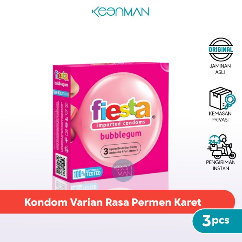 Jual Kondom Fiesta Bubble Gum - Kondom Rasa Permen Karet | Shopee Indonesia