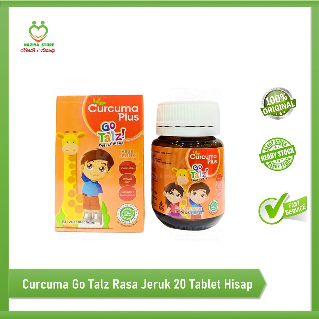 Jual CURCUMA PLUS GO TALZ jeruk Tablet/Kunyit/Obat Gemuk/Penambah Nafsu ...
