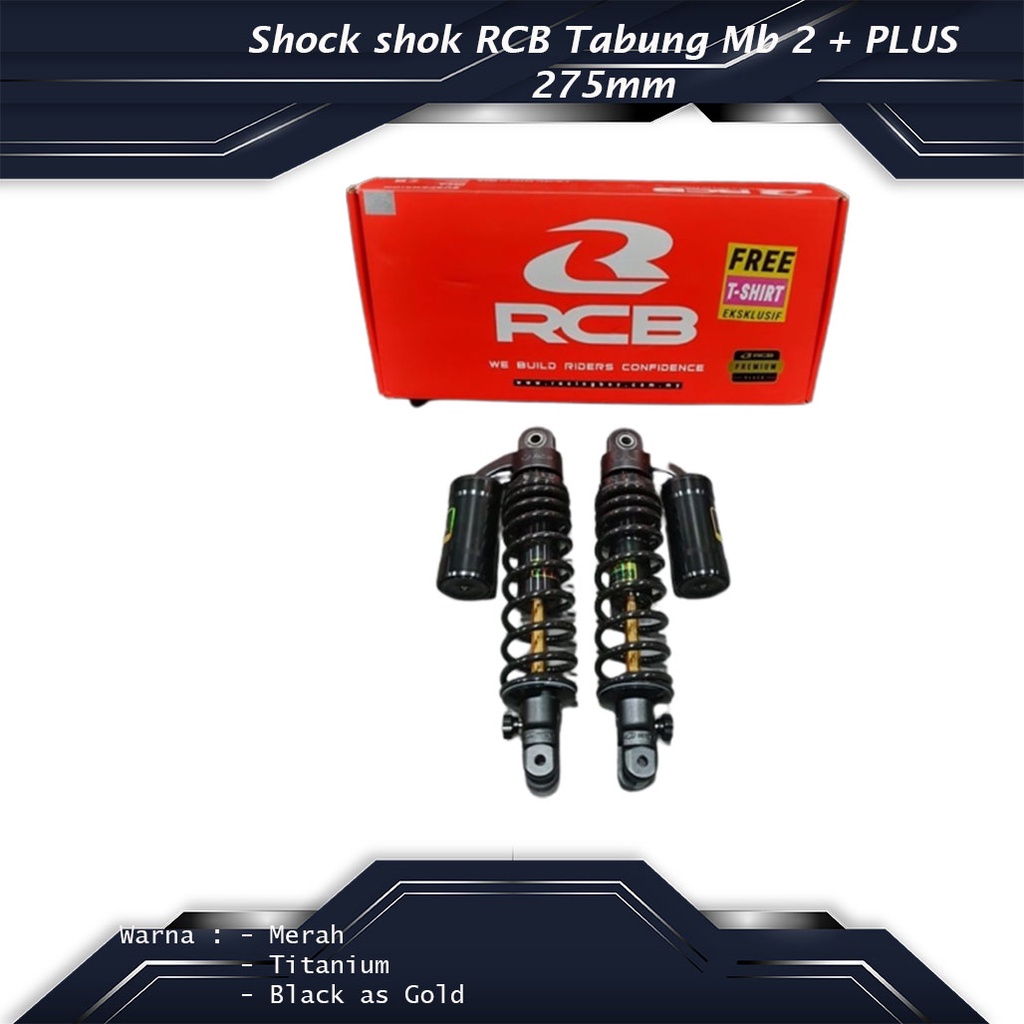 Jual Shock shok RCB Tabung Mb 2 + PLUS 275 MM | Shopee Indonesia