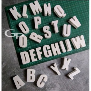 Jual HURUF Alphabet Satuan - Custom Nama Patung Lukis Mewarnai Gypsum ...