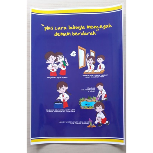 Jual Poster Cara Lain Mencegah Demam Berdarah | Shopee Indonesia