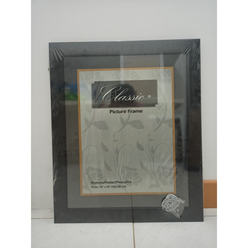 Jual Bingkai foto ukuran 50x60 full 3 cm Hitam,Putih, emas,silver ...